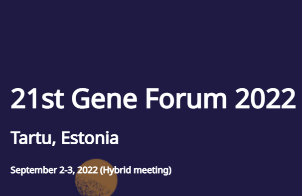 21. Geenifoorum / The 21st International Gene Forum 2022 | Med24